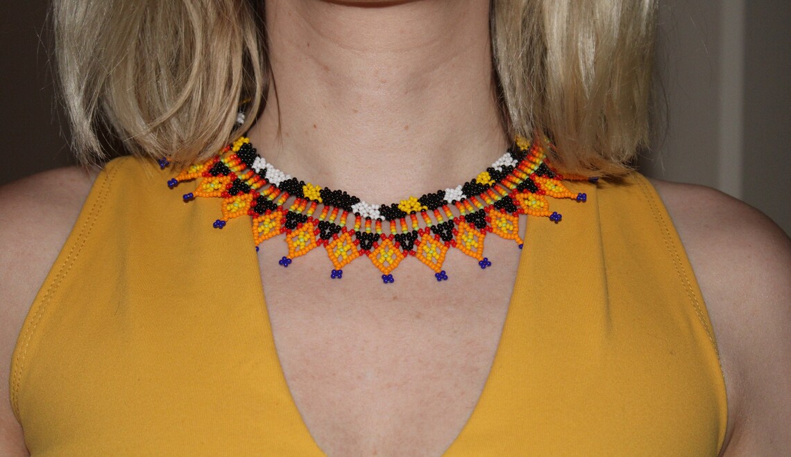 Embera Beaded Necklace - Etsy