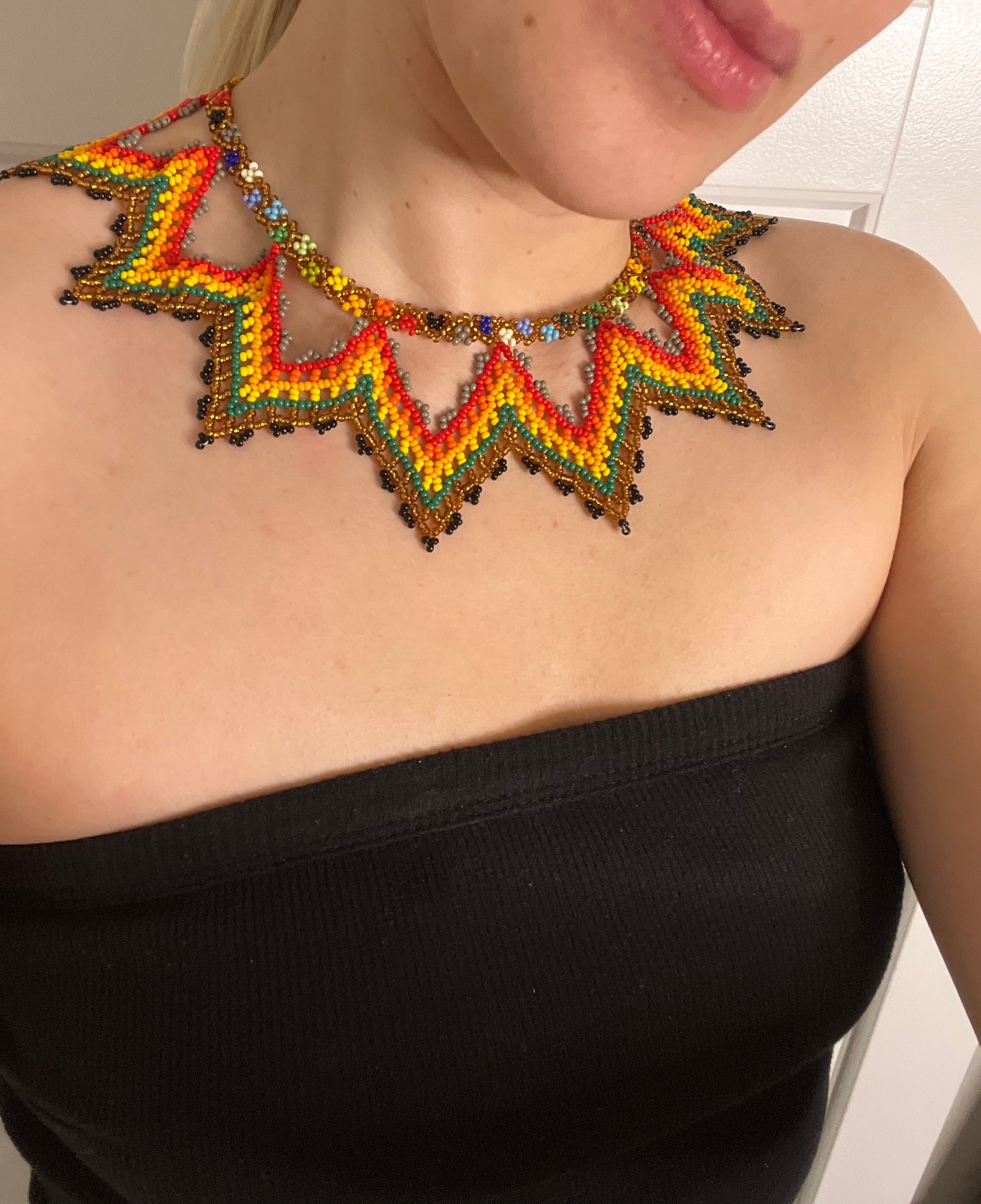 Embera Beaded Necklace - Etsy
