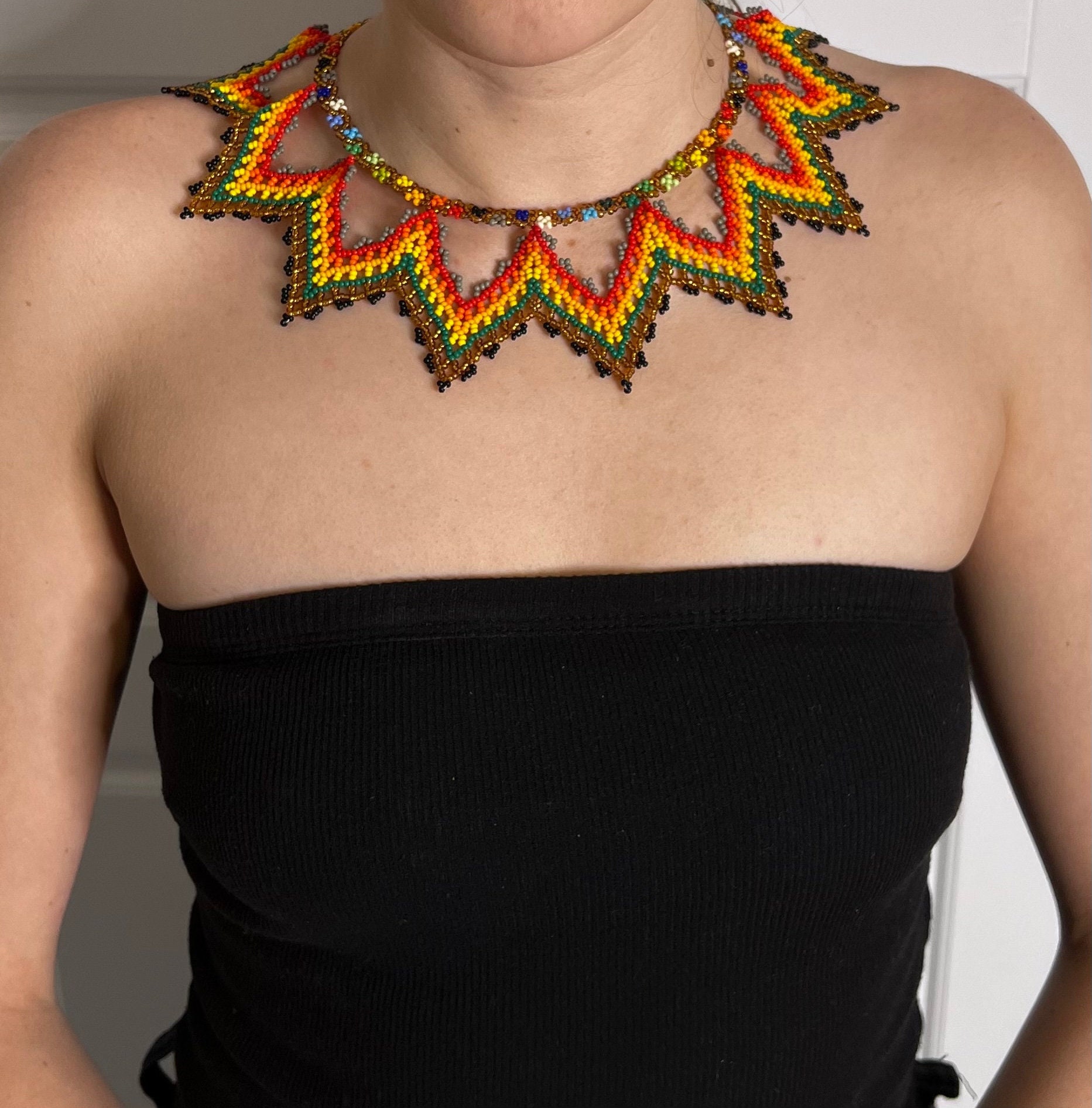 Embera Beaded Necklace - Etsy