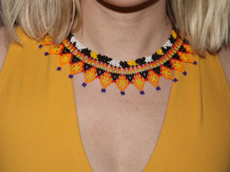 Embera Beaded Necklace - Etsy