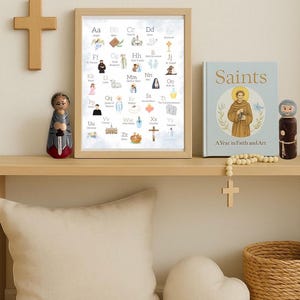 Catholic ABC Wall Art | Christian Alphabet Poster for Kids | Summer ...