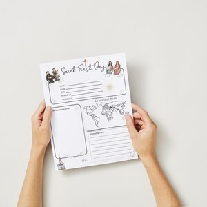 Catholic Saint Feast Day Worksheet | Printable Activity Page for Kids ...