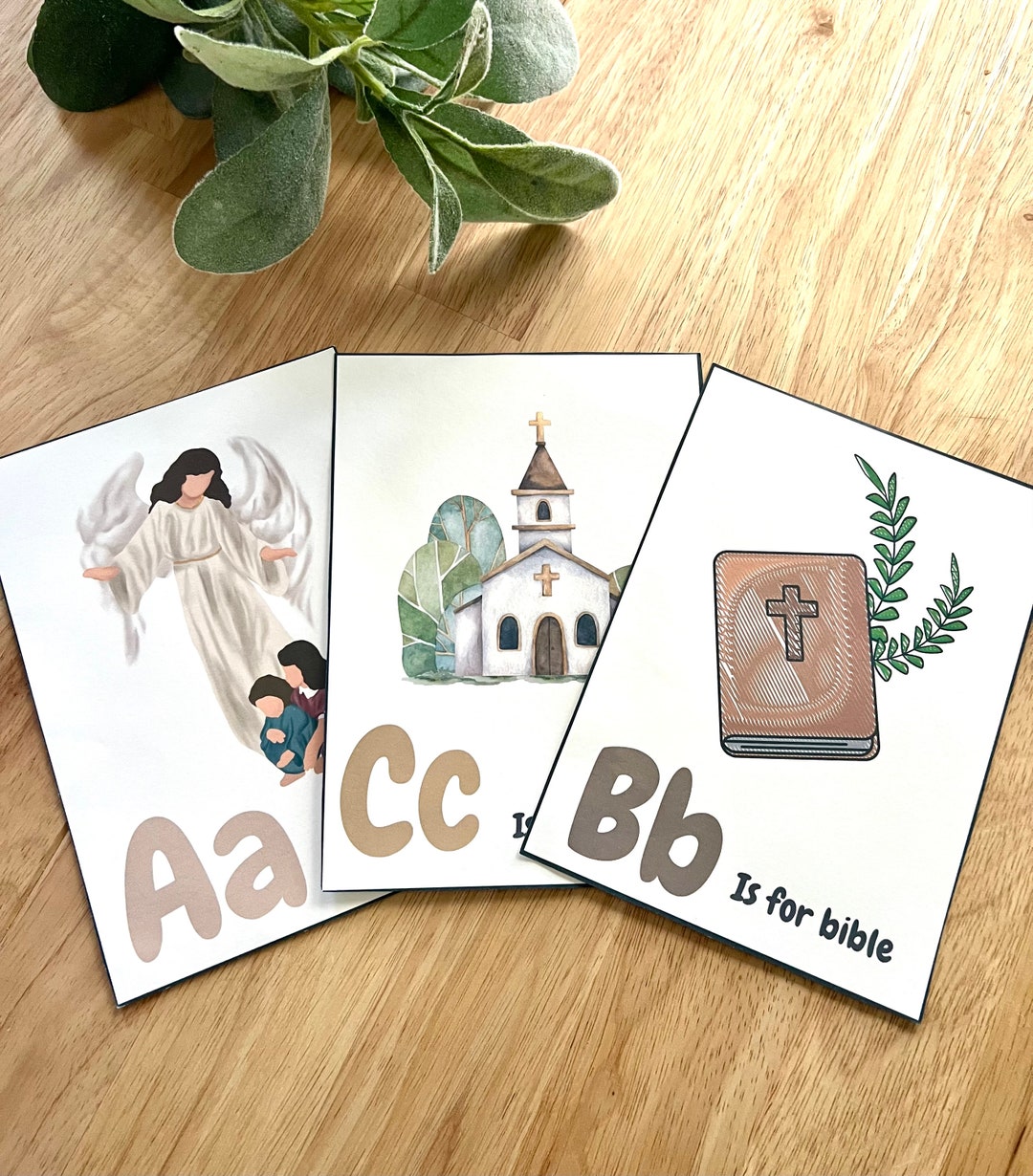 Catholic ABC Flash Cards - Printable Faith-based Learning for Preschool ...