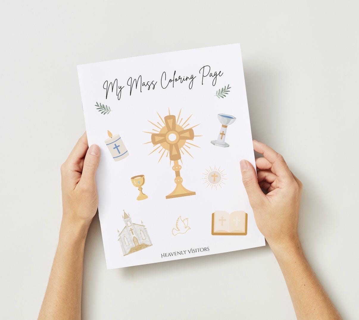 Catholic Mass Coloring Book for Kids: First Communion Activity ...