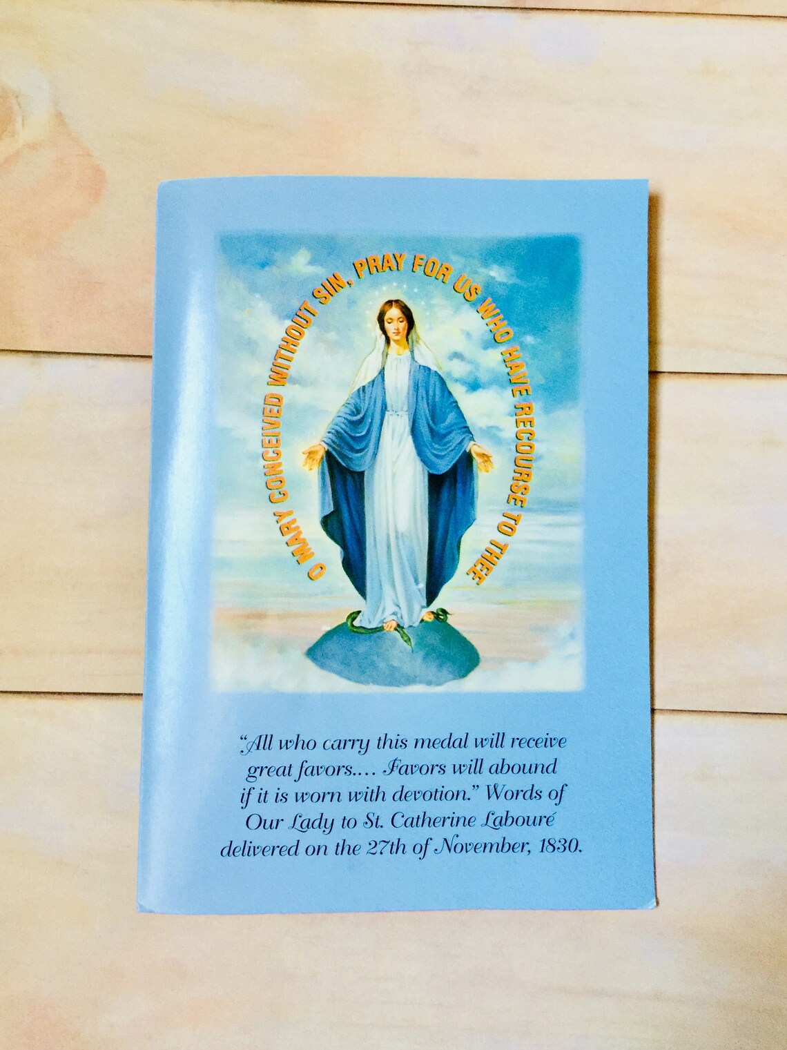 Beautiful Our Blessed Mother Card & and Religious Miraculous | Etsy