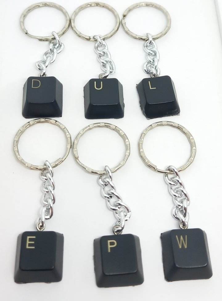 Keyboard Letter Keyrings - Etsy