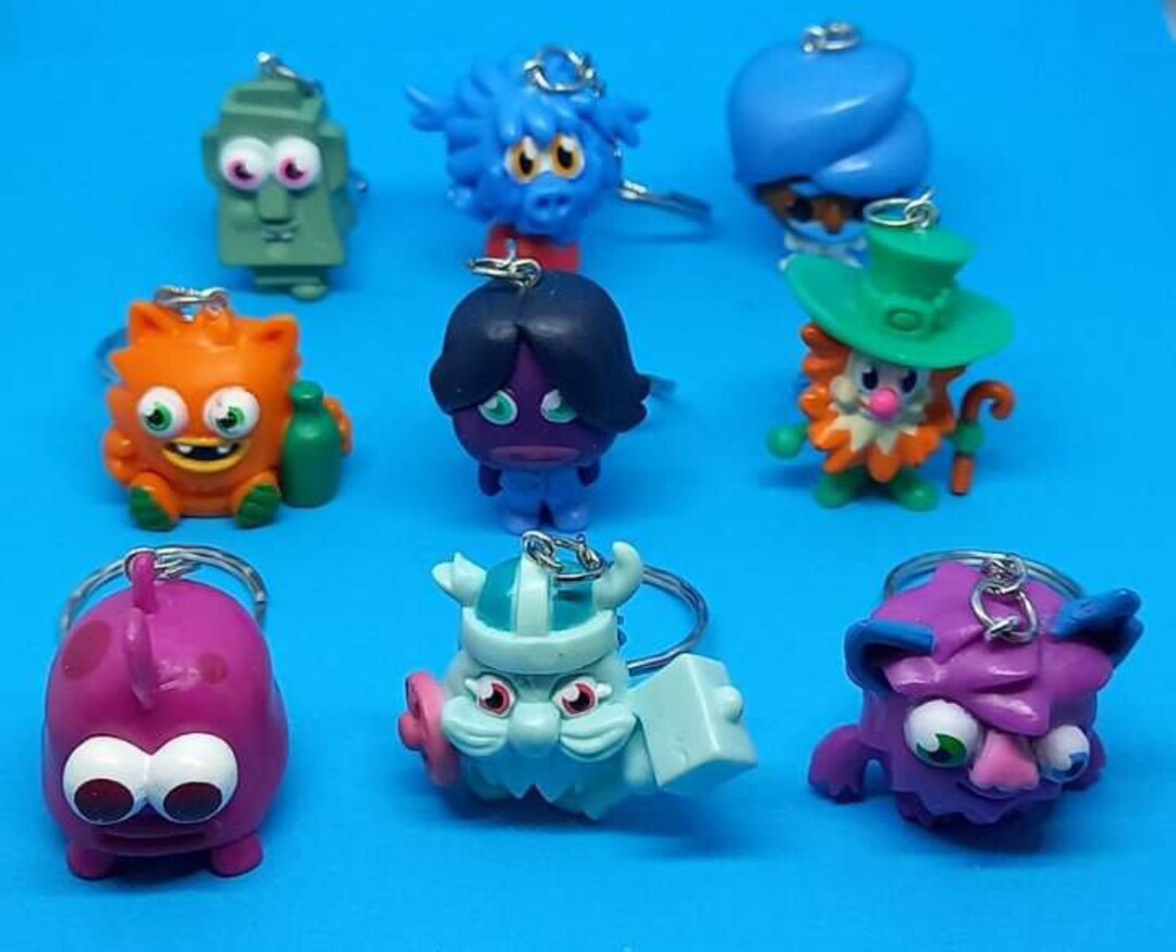 Moshi Monsters Keyring Set 1 - Etsy UK