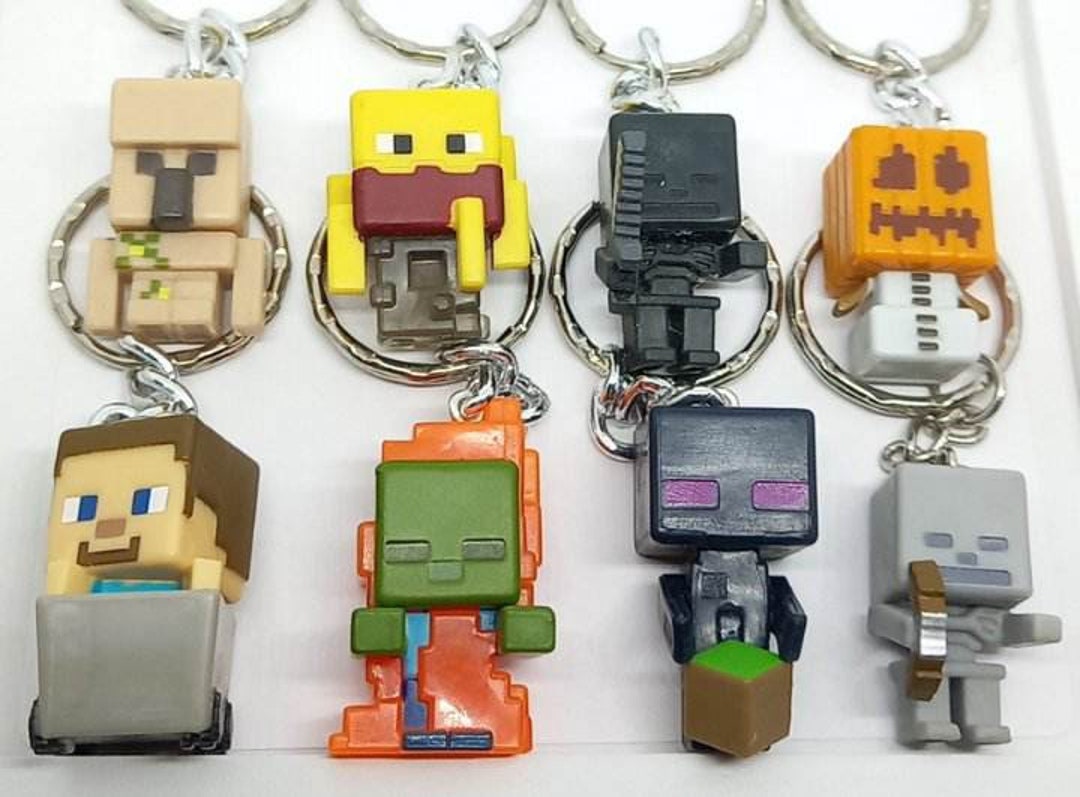 Minecraft Keyrings - Etsy