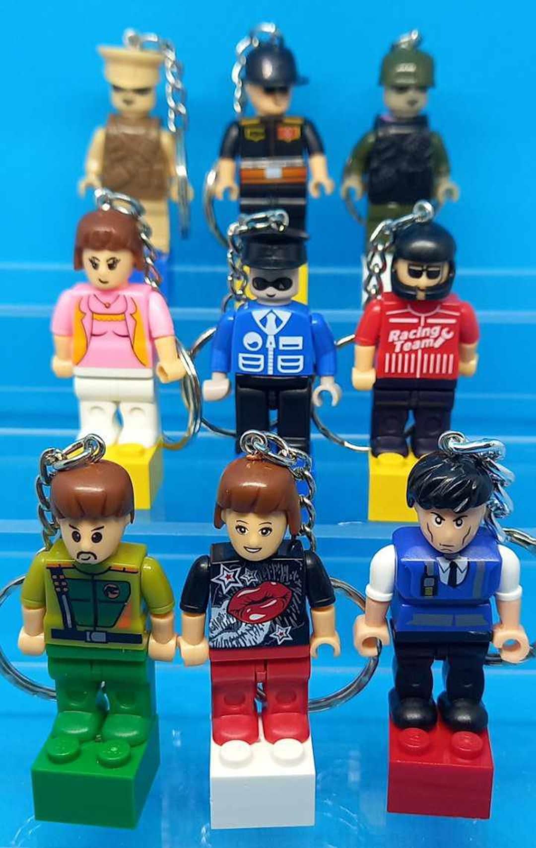 Lego Type Figure Keyrings 1 of 3 - Etsy