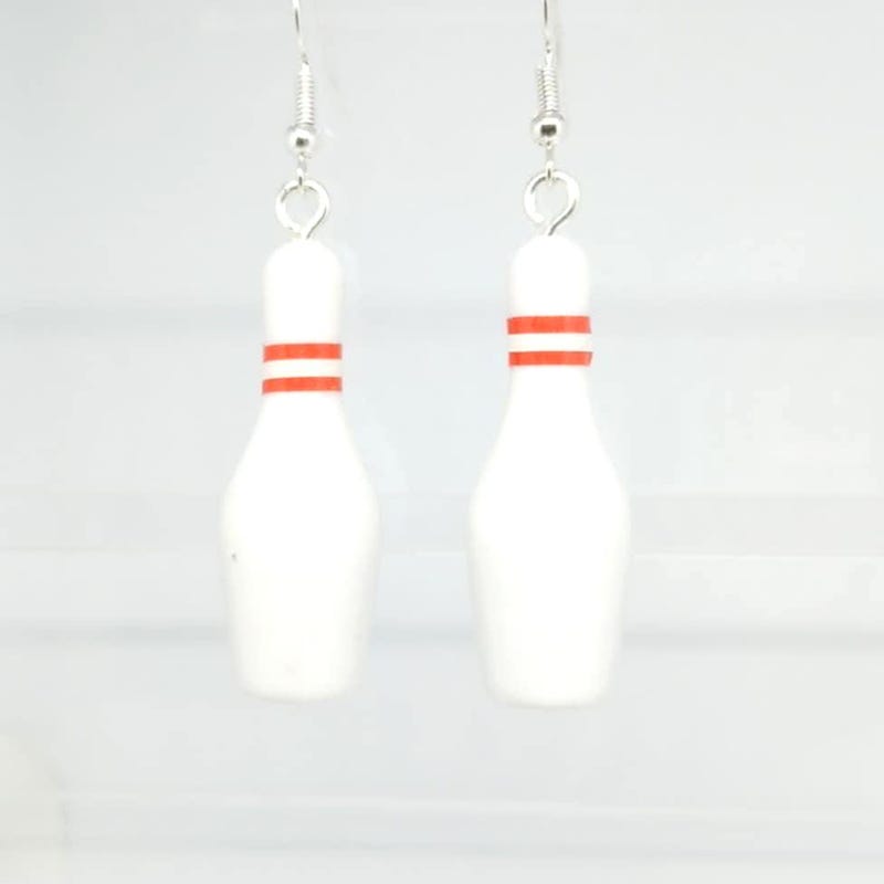 Bowling Dangly Earrings - Etsy UK