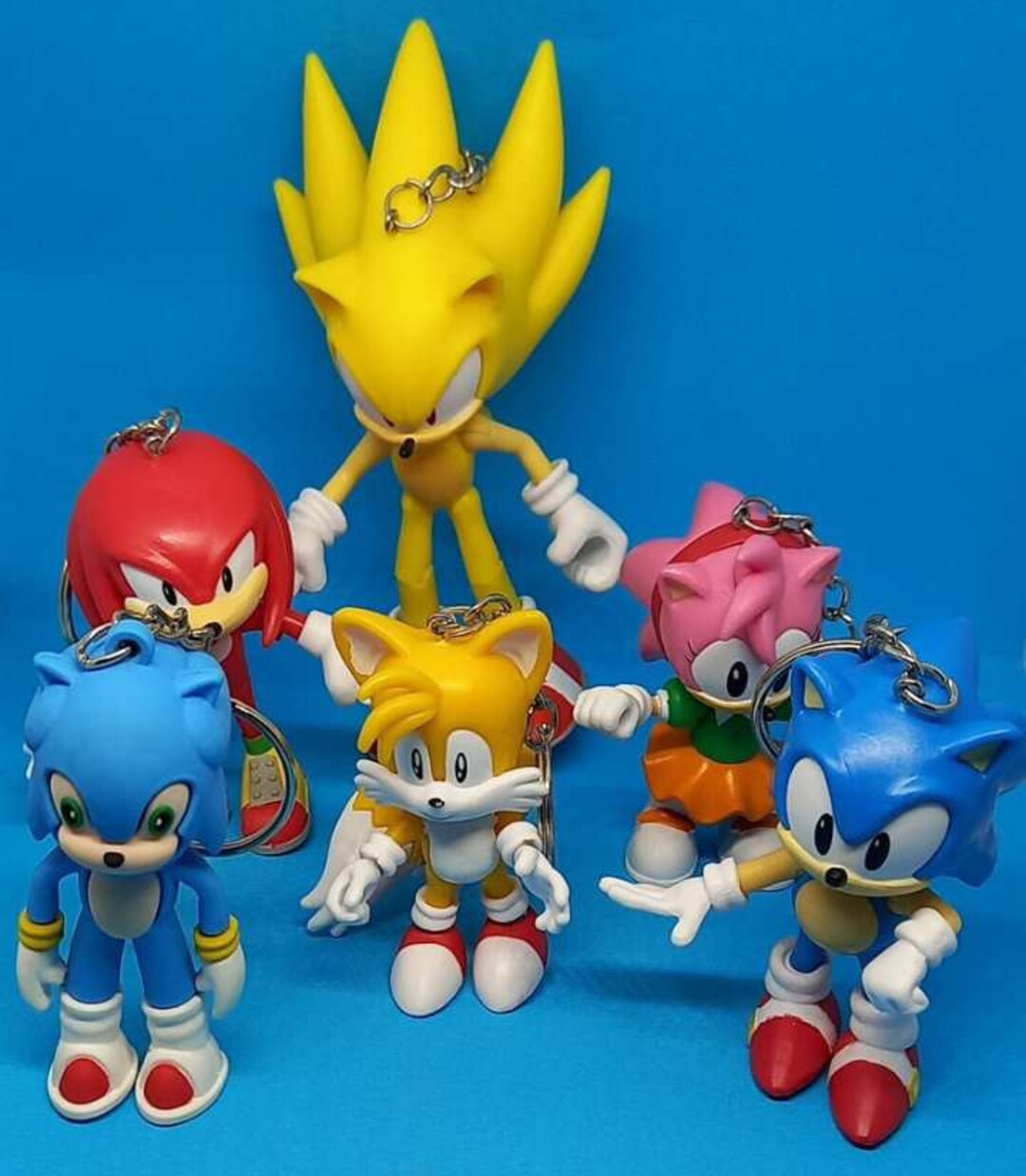 Sonic the Hedgehog and Friends Keyrings - Etsy