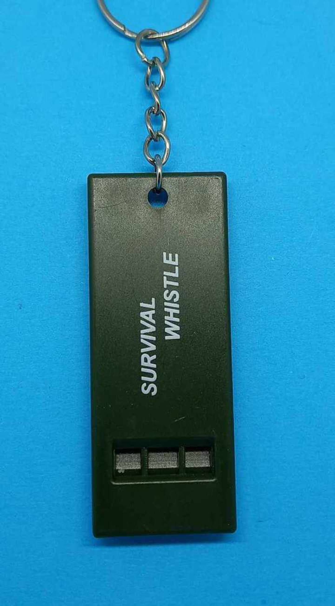 Survival Whistle Keyring - Etsy UK