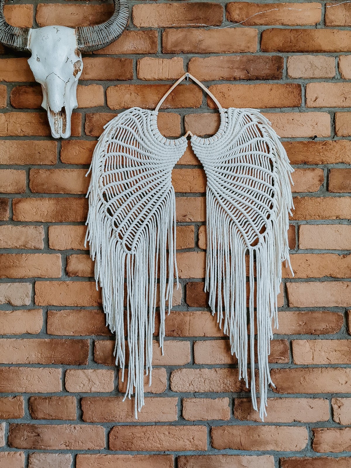 Handmade Macrame Angel Wings Wall Hanging Decor Unique - Etsy UK