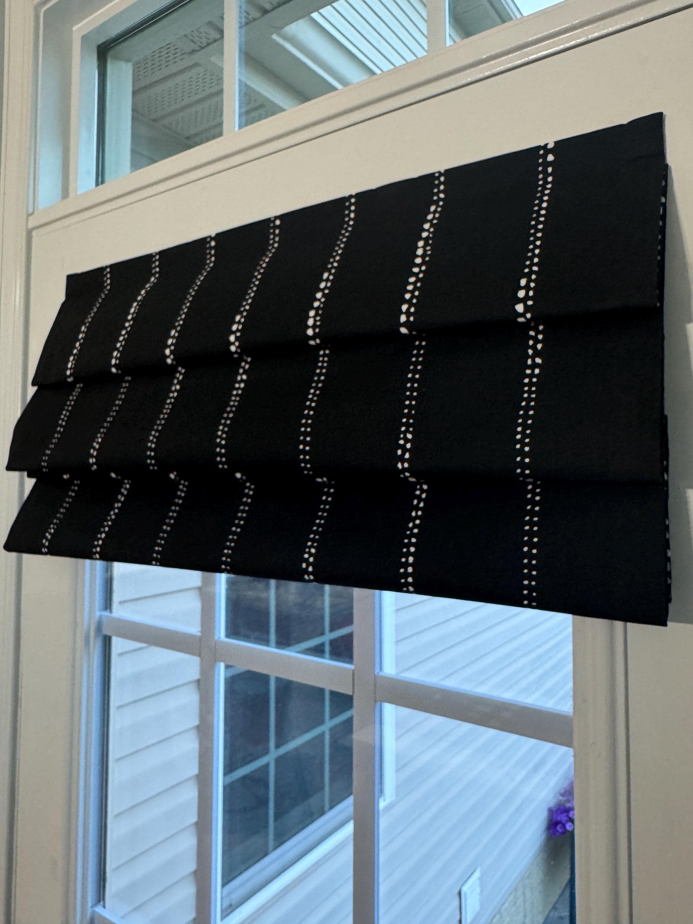 Magnetic Shade | Black With White | Choose Your Lining | 100% Cotton ...
