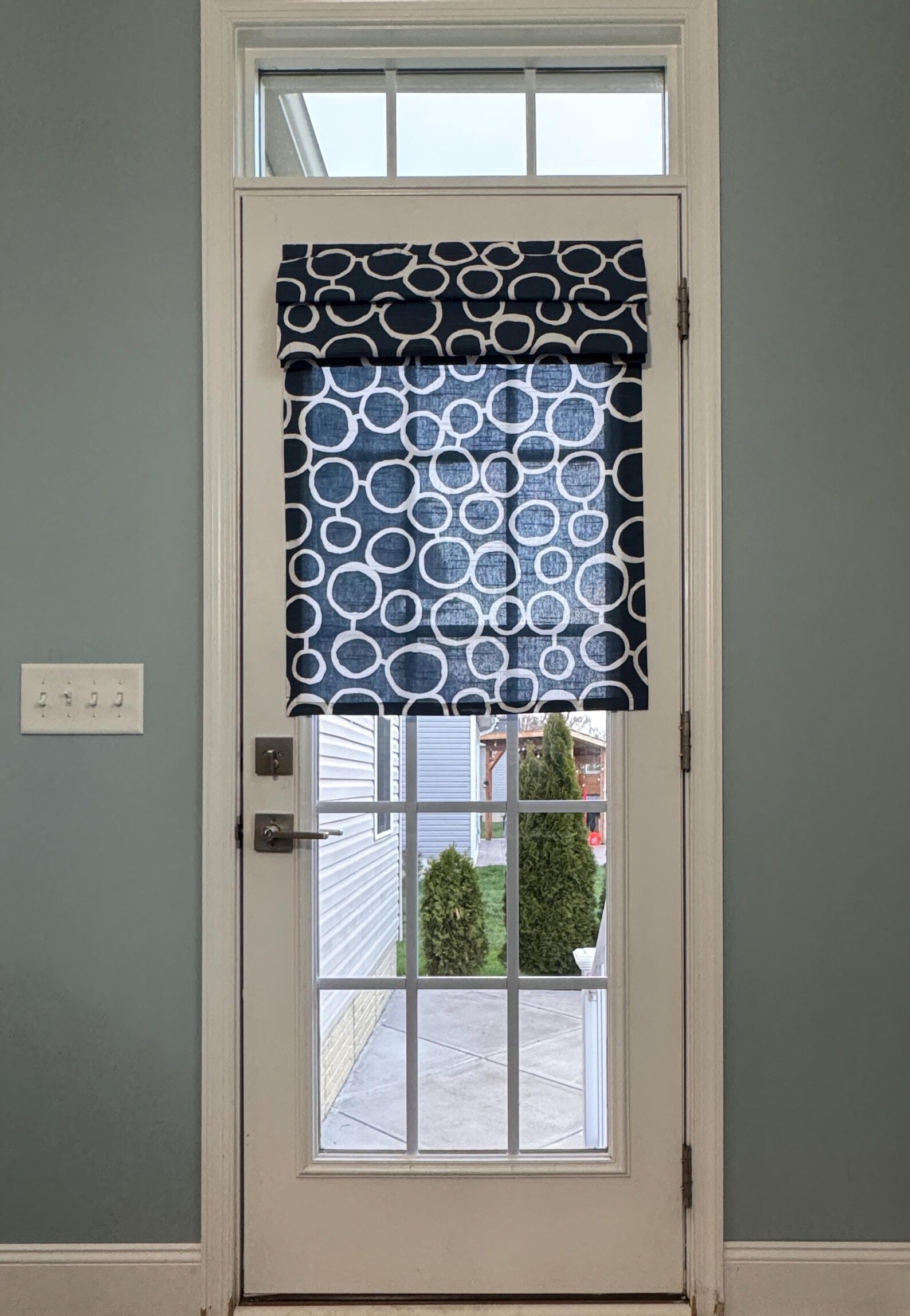 Magnetic Shade | 24"x66" Choose Your Lining | Navy and White Slub | 100 ...
