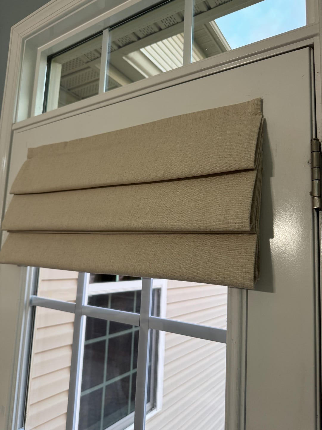 NEW! Magnetic Shade | Florence Natural 85 Cotton 15 Linen | Metal ...