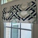 24”x38” Magnetic Shade | Made to Order | White Tan and Teal | 100% ...