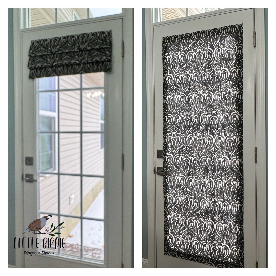 Quick Ship 24x66 Magnetic Shade Ink/white Slub Canvas 100% Cotton ...