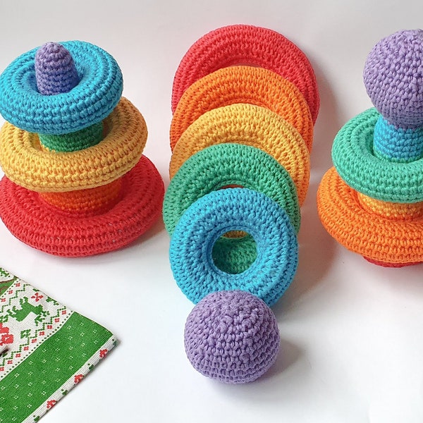 Crochet Stacking Toy - Etsy