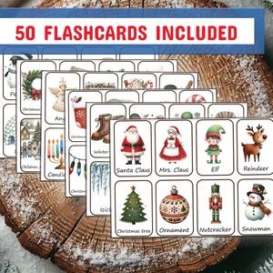 Printable WINTER Preschool Activity Set 50 FLASHCARDS Included for Kids ...