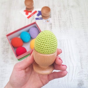 Easter Egg Crochet Pattern Montessori Eggs Set Printable Color Flash ...