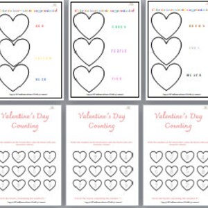 Valentine's Day Set of 30 Printable Worksheets PDF Instant Download - Etsy