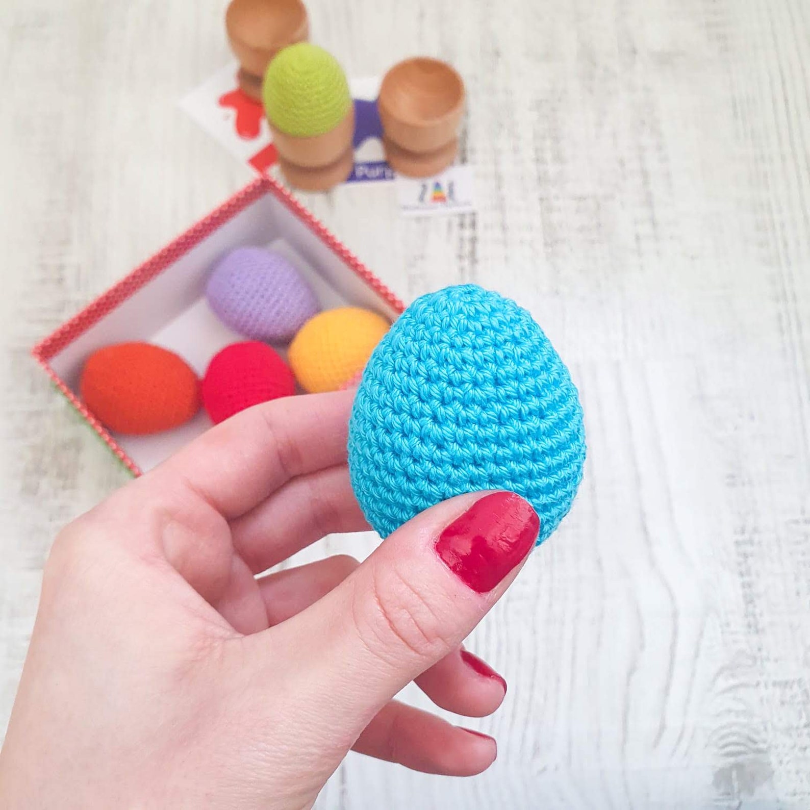 Easter Egg Crochet Pattern: Montessori Color Learning Set (PDF Pattern ...