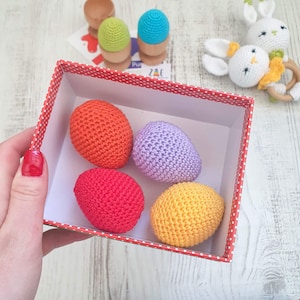 Easter Egg Crochet Pattern Montessori Eggs Set Printable Color Flash ...