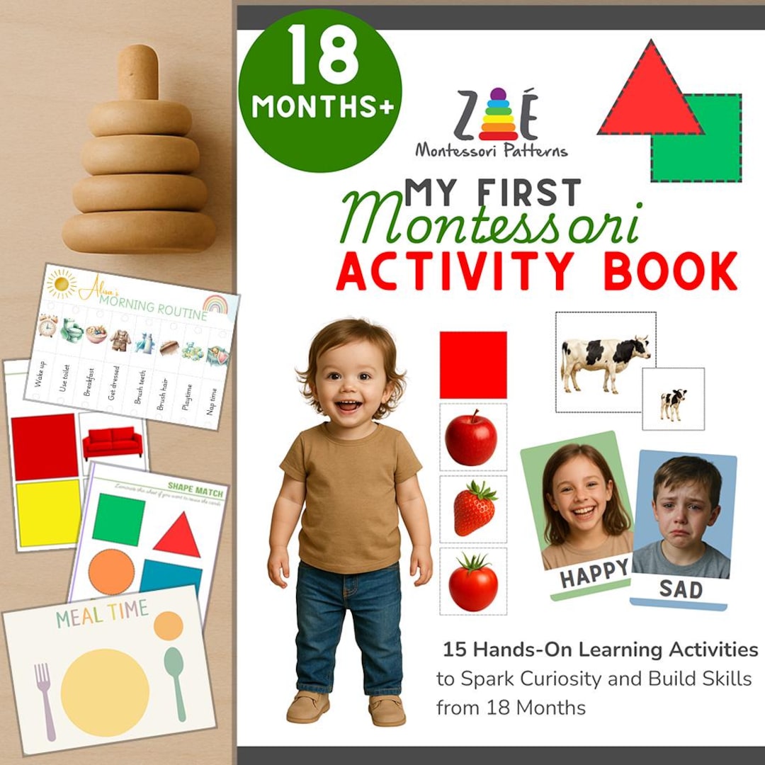 Montessori Activity Book: 15 Toddler Learning Activities (PDF Printable ...