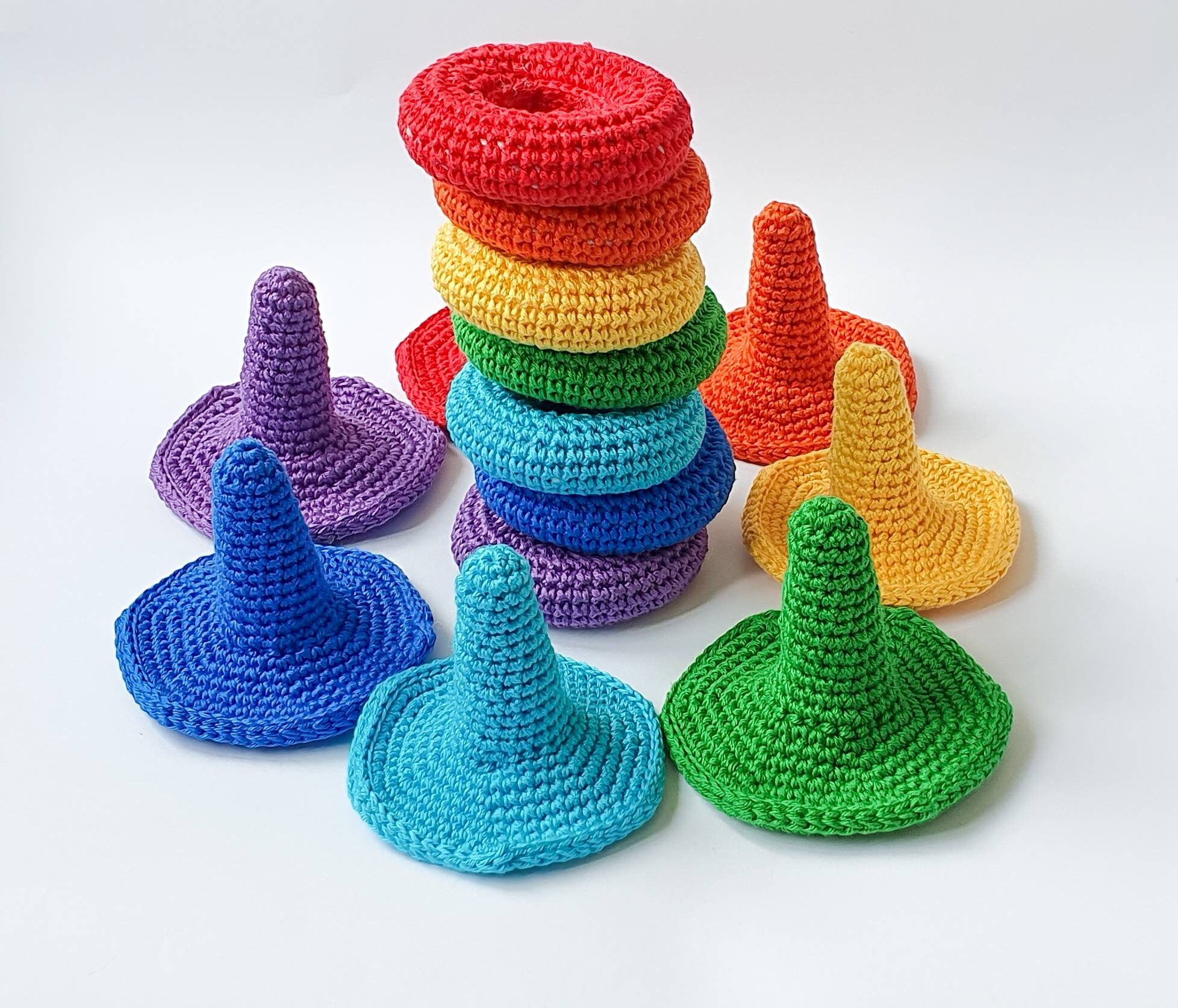 Crochet Educational Stacking Towers Pattern - Etsy