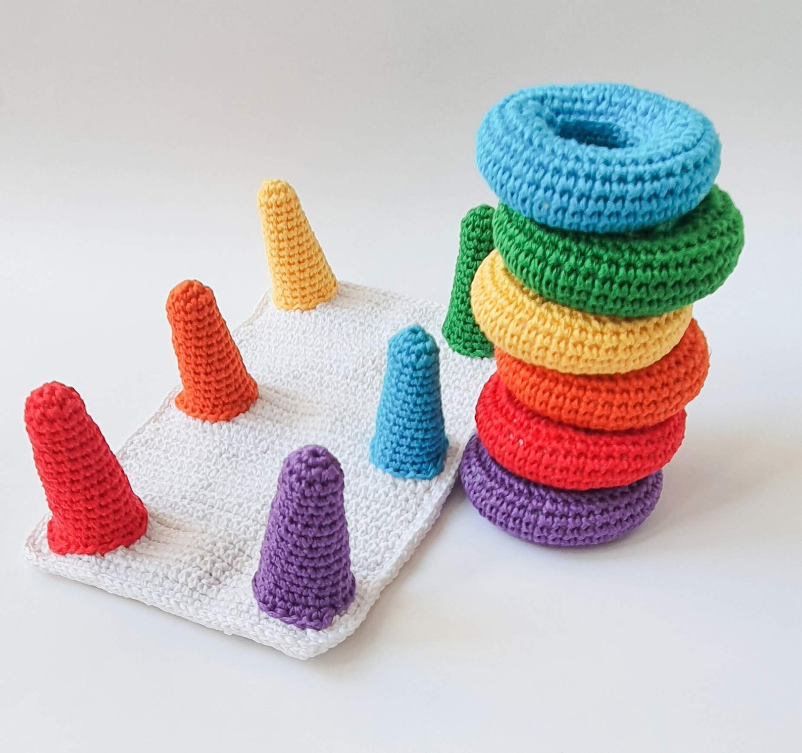 Crochet Montessori Rainbow Toy Pattern | Etsy