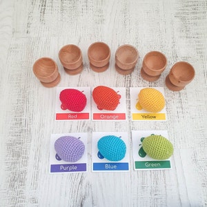 Easter Egg Crochet Pattern Montessori Eggs Set Printable Color Flash ...