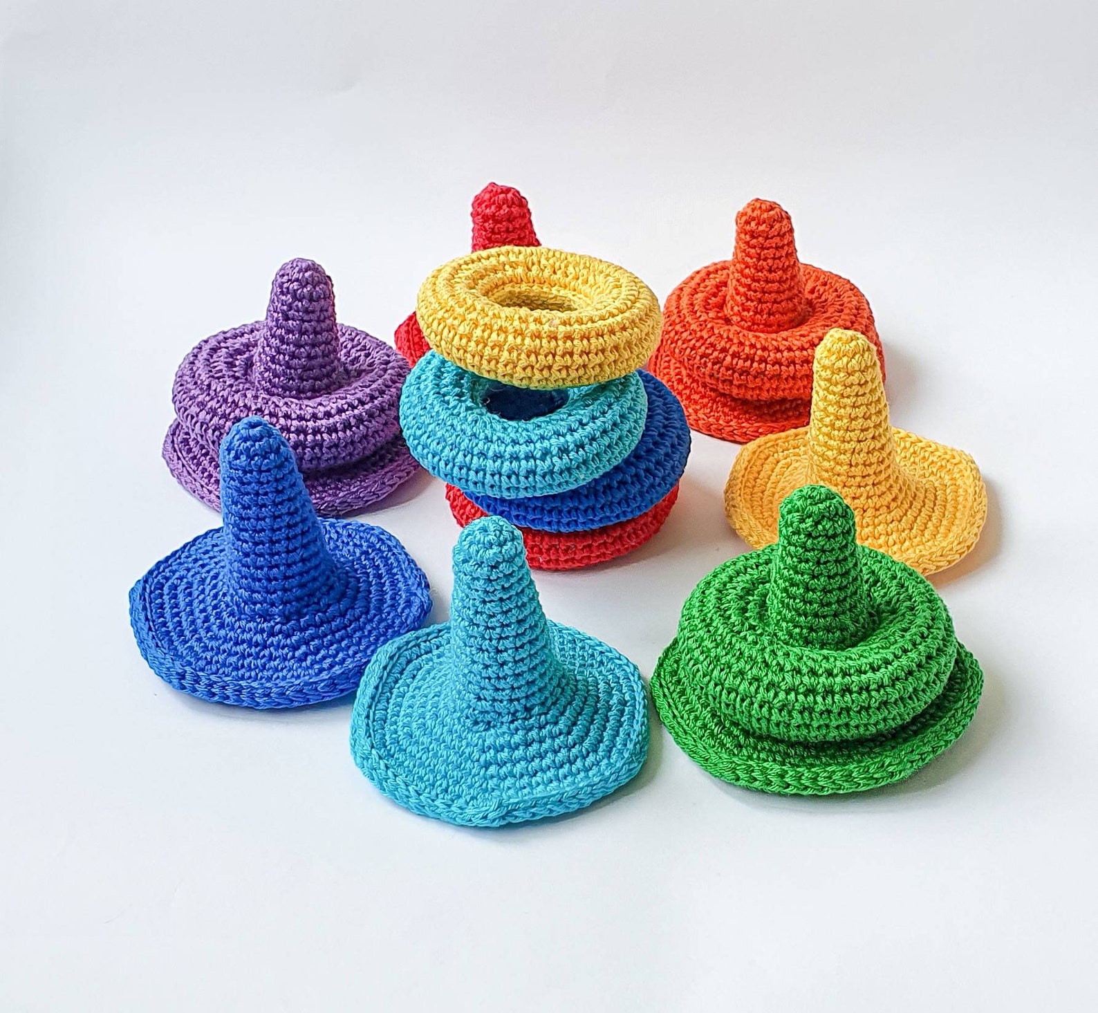 Crochet Educational Stacking Towers Pattern Christmas Toy Crochet - Etsy