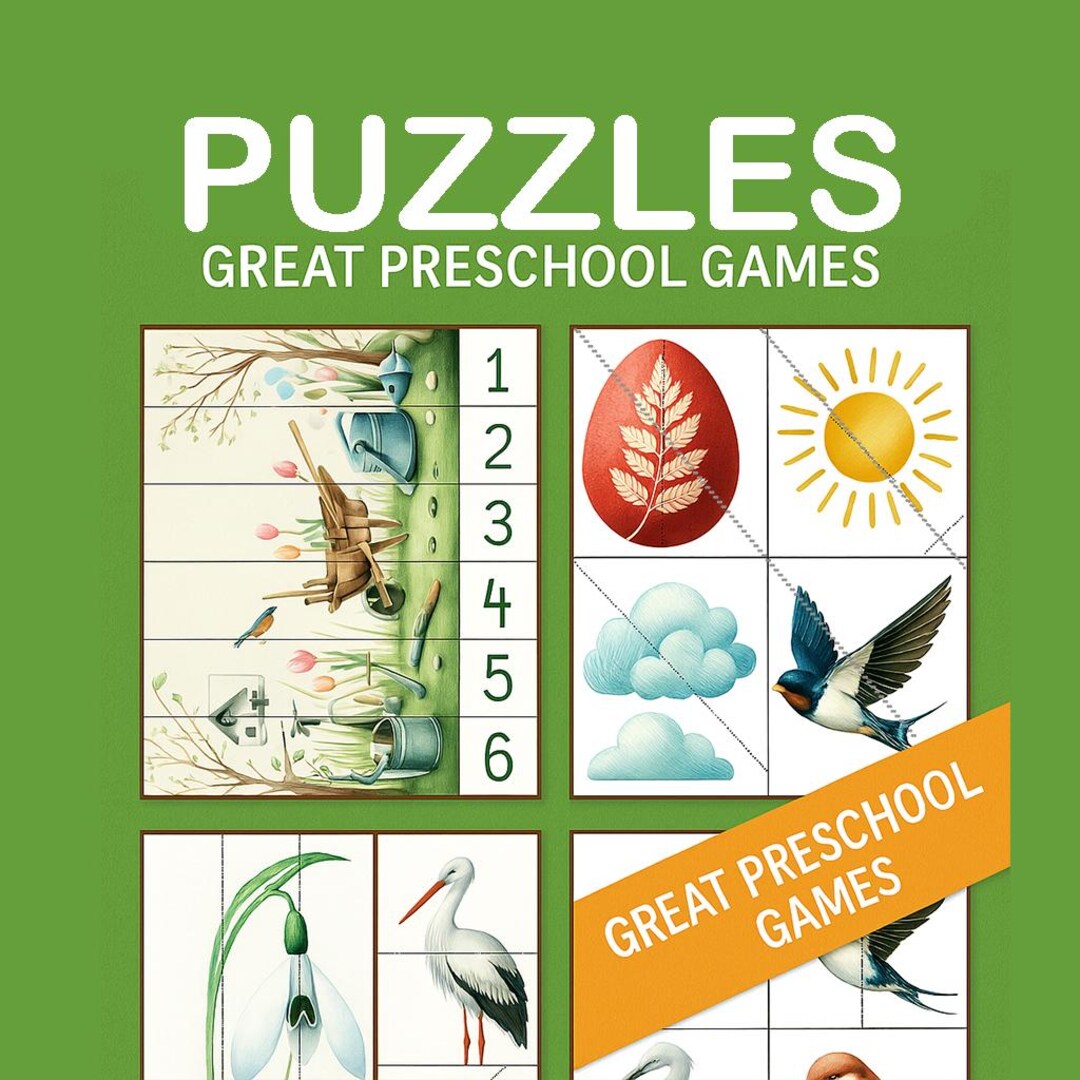 Montessori Puzzles Learning Cards for Kids, Preschool Workbook ...