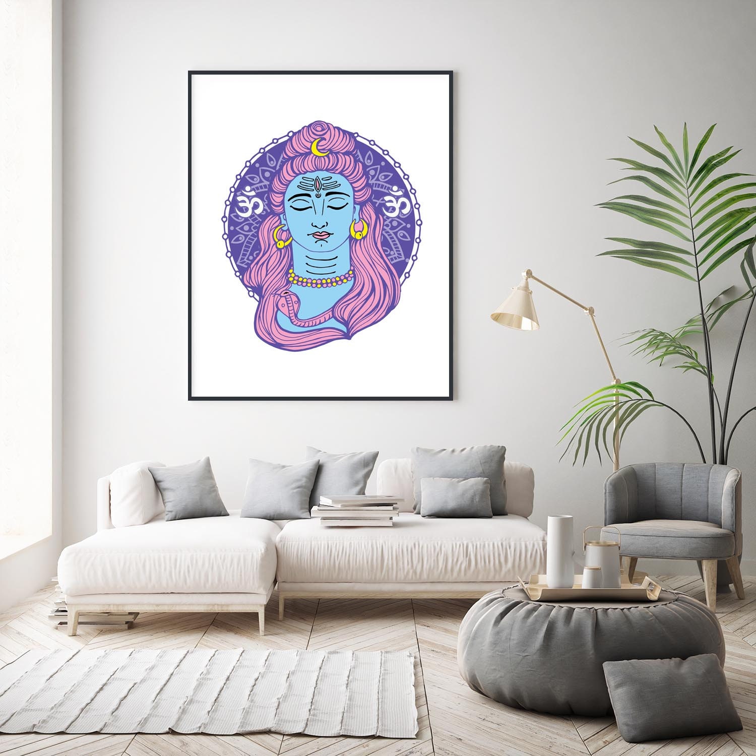 Shiva Print Hinduism Art Print Shiva Art Print Yoga Decor | Etsy