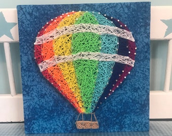 Hot Air Balloon String Art - Etsy UK