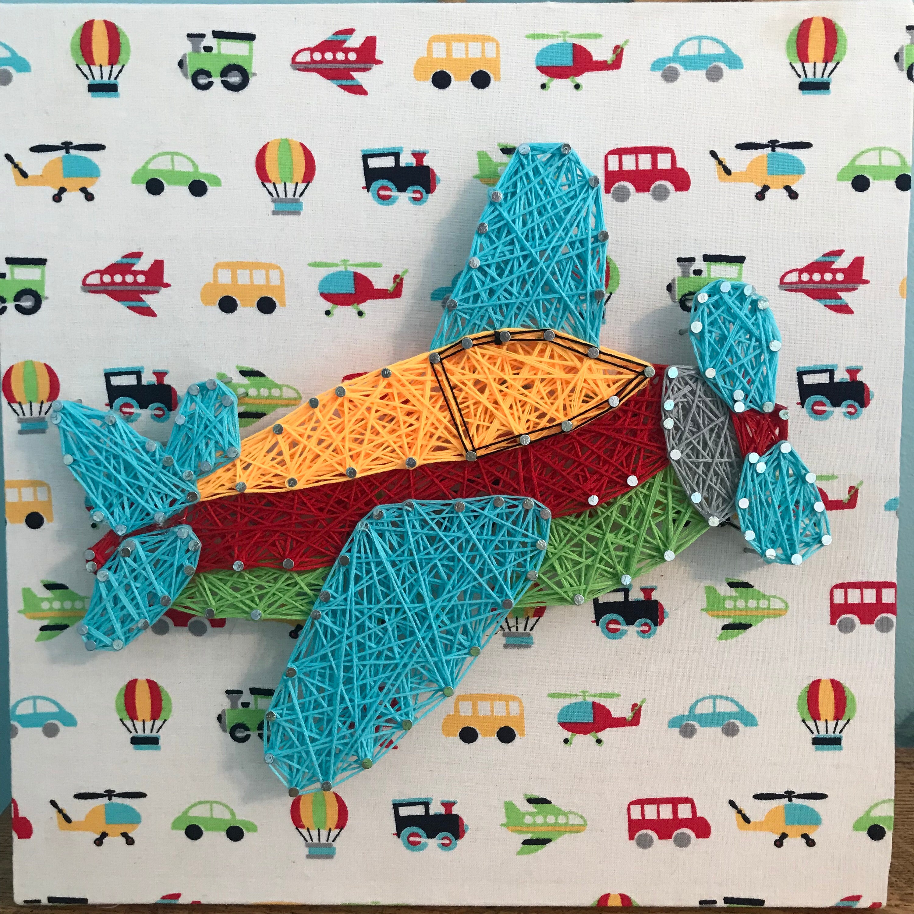 Airplane String Art - Etsy