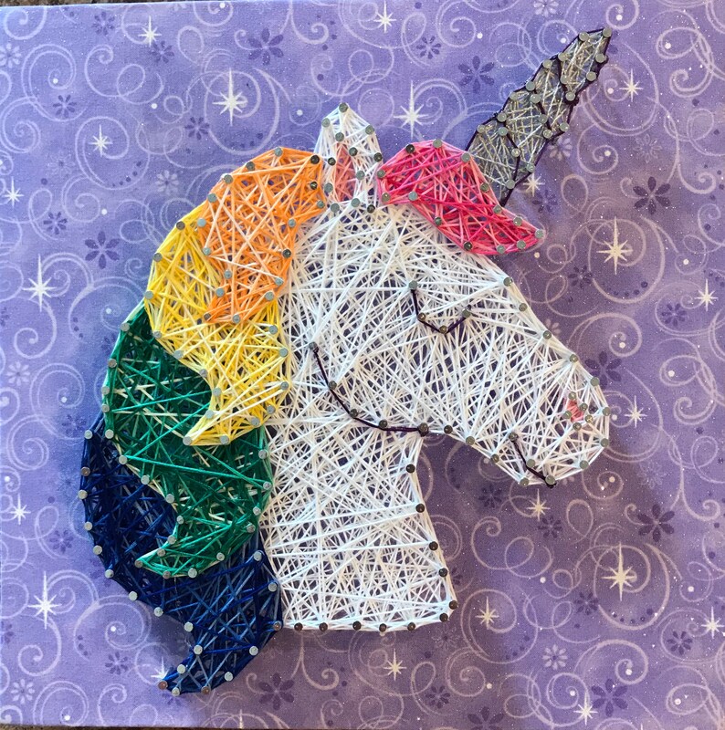 Unicorn String Art - Etsy