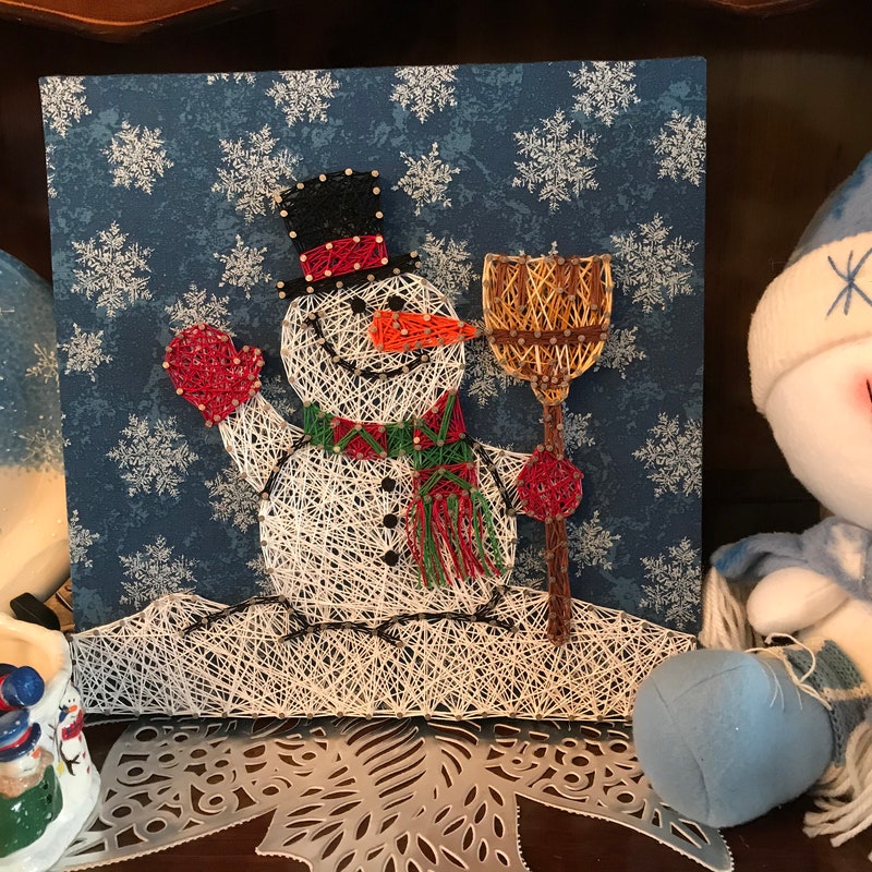 Snowman String Art - Etsy