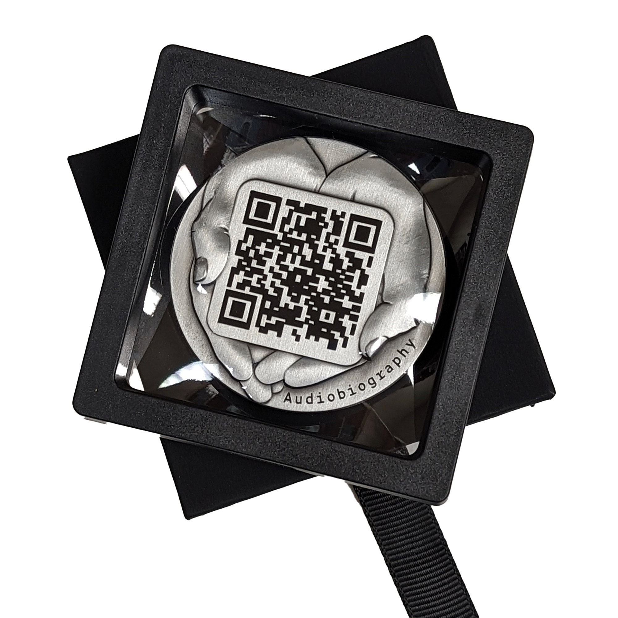 Memorial Coin: QR Code Memorial Plaque for Headstone; Digital Legacy ...