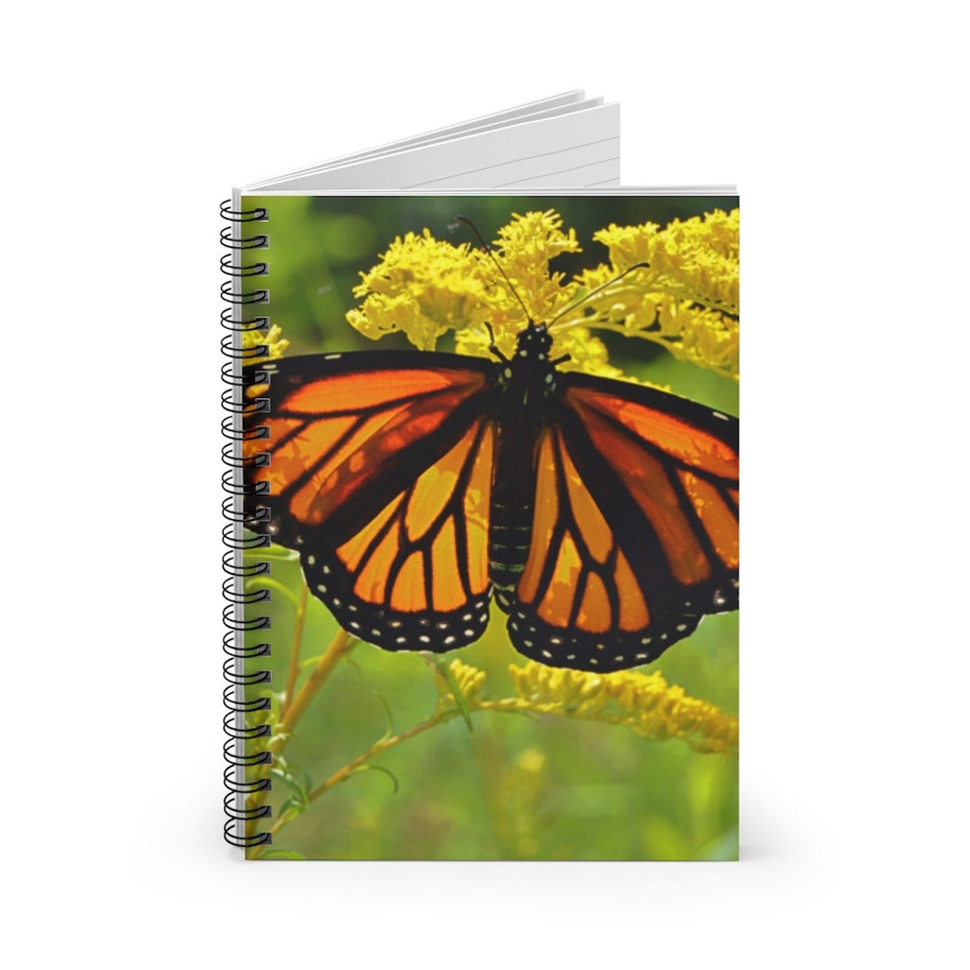 Monarch Butterfly Elizabeth Spiral Notebook - Ruled Line - Etsy