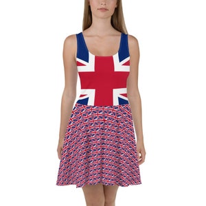 Union Jack Skater Dress / British Flag Outfit - Etsy