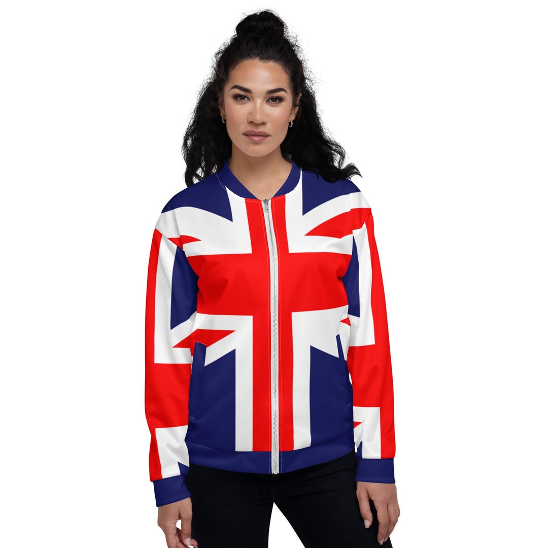 Red Bomber Jacket / Union Jack Jacket / Union Jack Clothing - Etsy