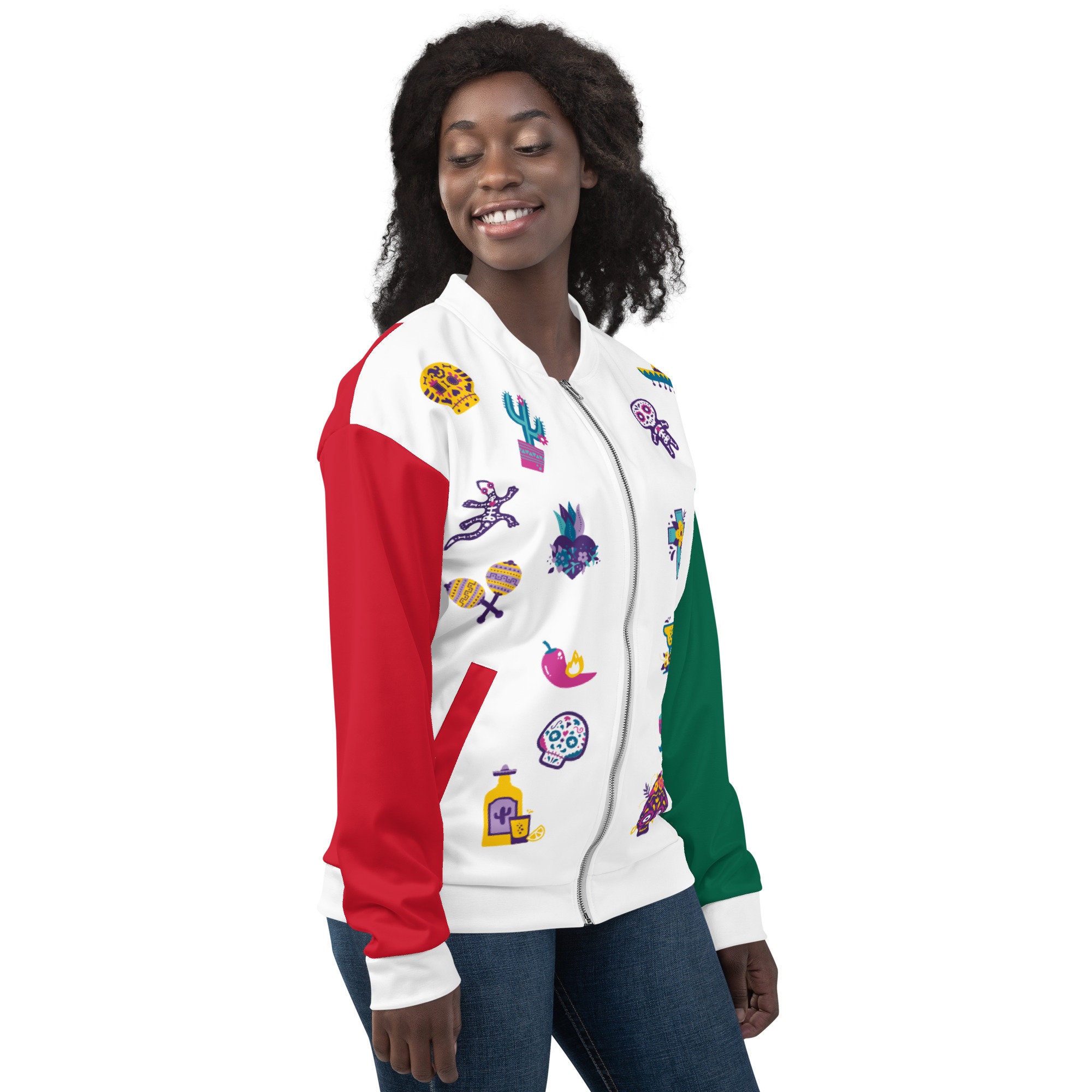 Mexican Flag Jacket / Unisex Mexico Bomber Jacket - Etsy