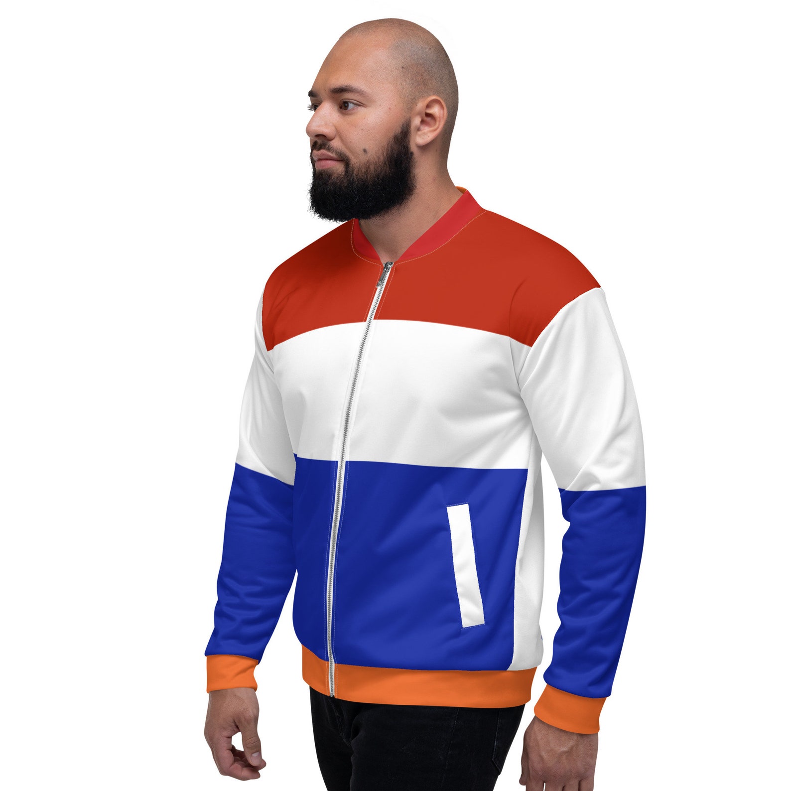 The Netherlands Jacket / Unisex Bomber Jacket Netherlands Flag Colours ...