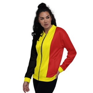 Belgium Jacket / Belgian Flag Colors Bomber Jacket / Soccer Clothing ...