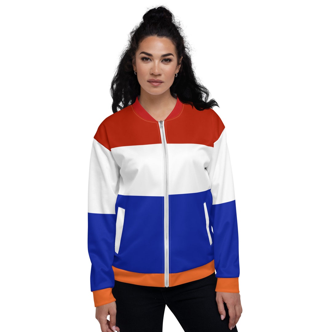 The Netherlands Jacket / Unisex Bomber Jacket Netherlands Flag Colours ...