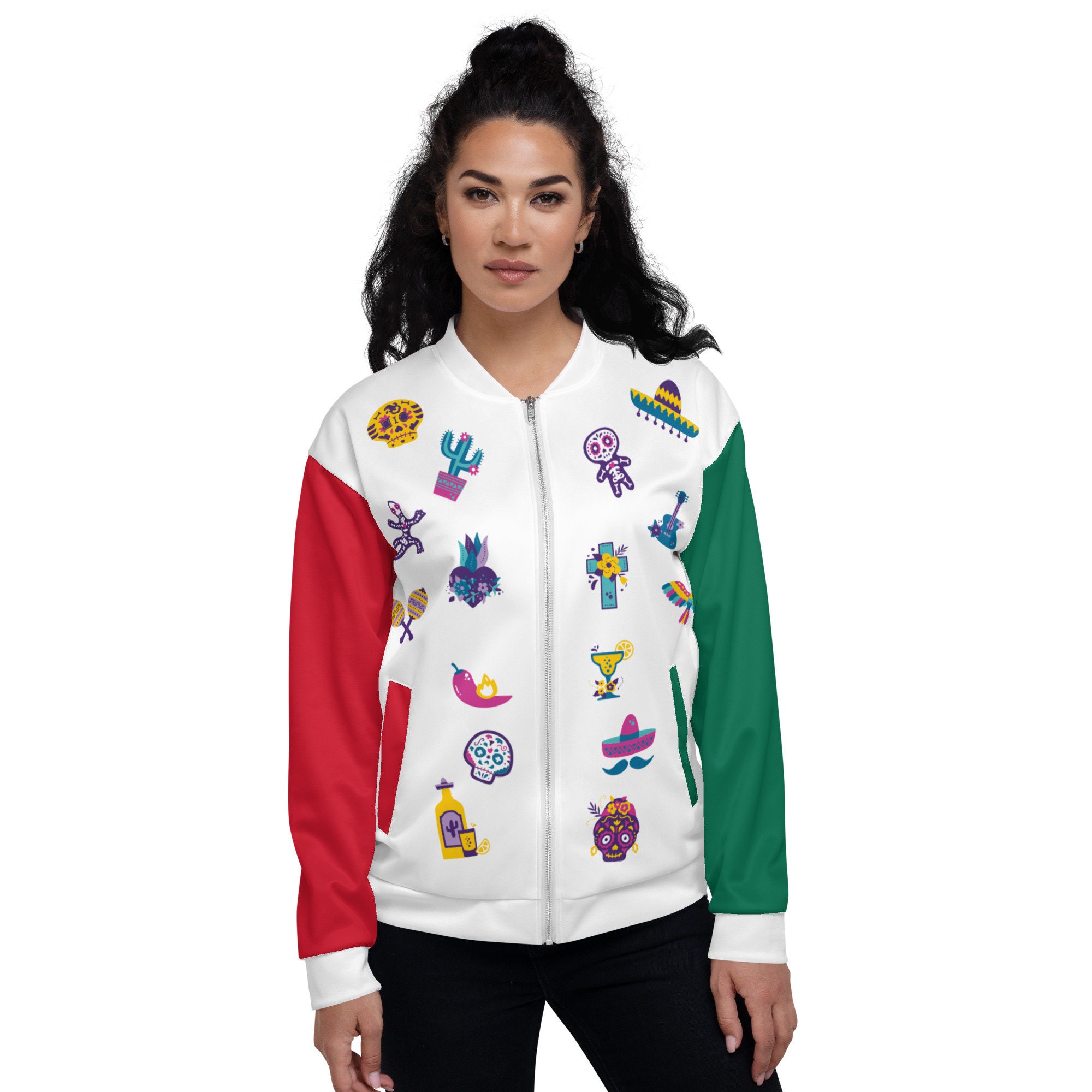 Mexican Flag Jacket / Unisex Mexico Bomber Jacket - Etsy