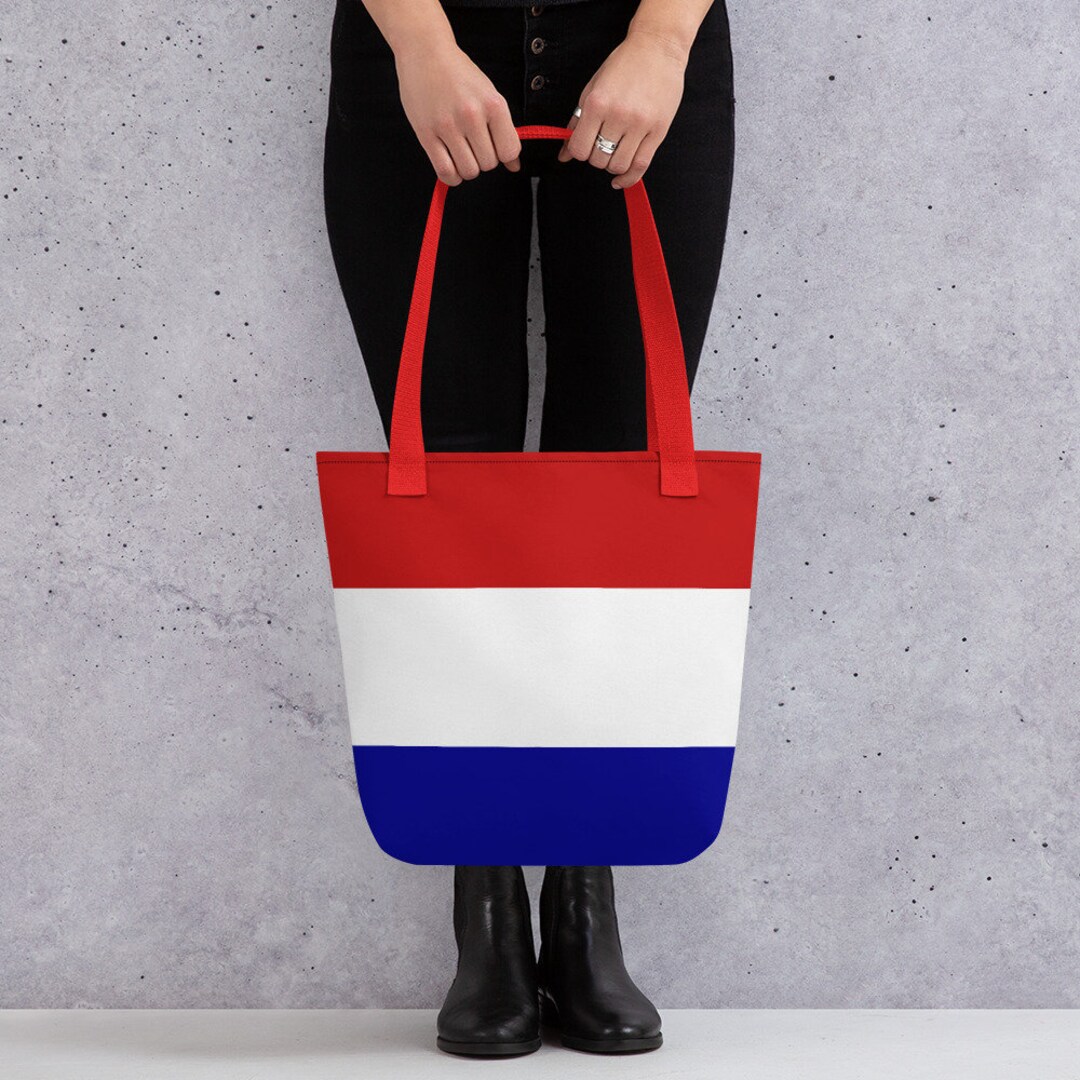 Dutch Shopping Bag With the Flag Colors of the Netherlands - Etsy