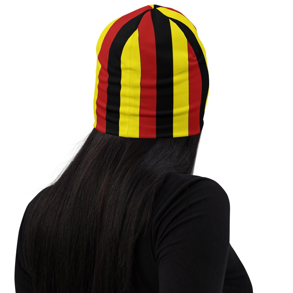 Striped Beanie With the Belgian Flag Colors - Etsy